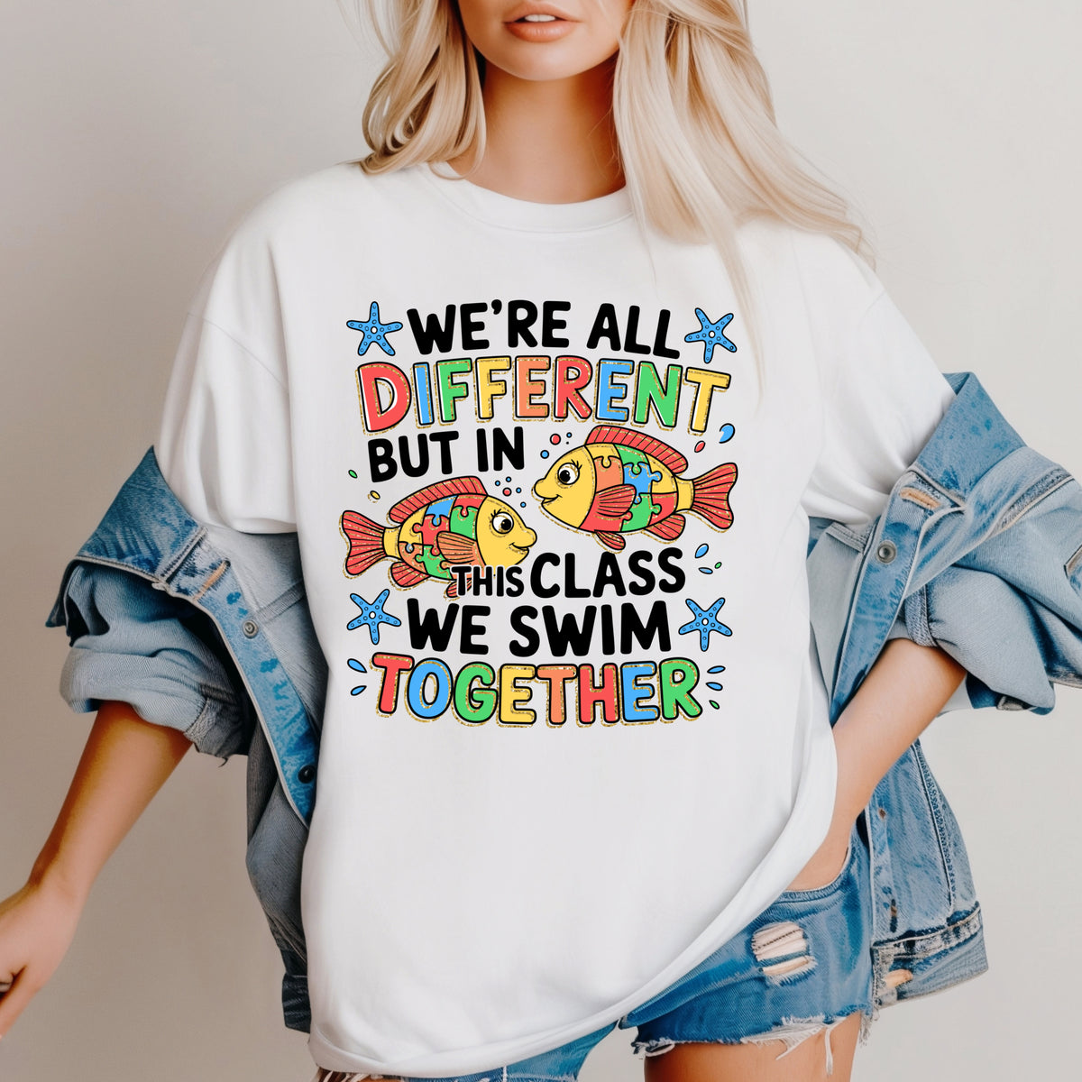 We're all Different But in This Class We Swim - DTF – Krafty Korner ...