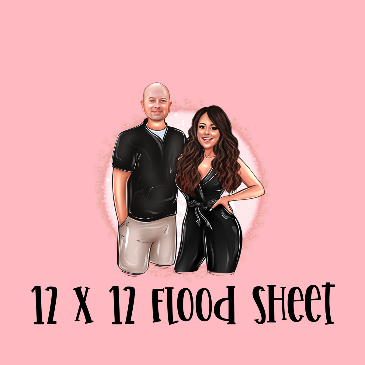 Pink Screen Print Flood Sheet Krafty Korner Supplies