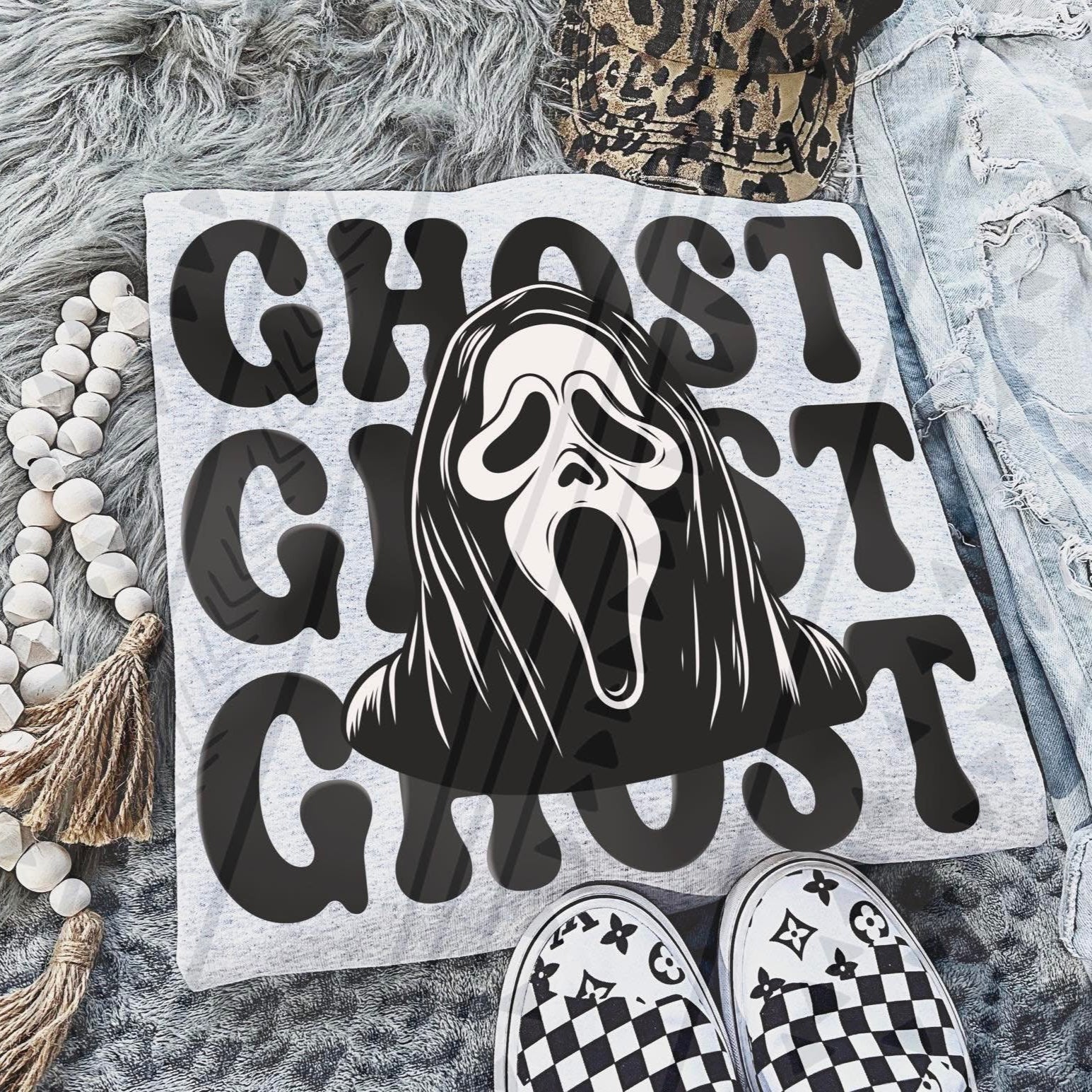 Ghost Stacked - DTF Transfer – Krafty Korner Supplies