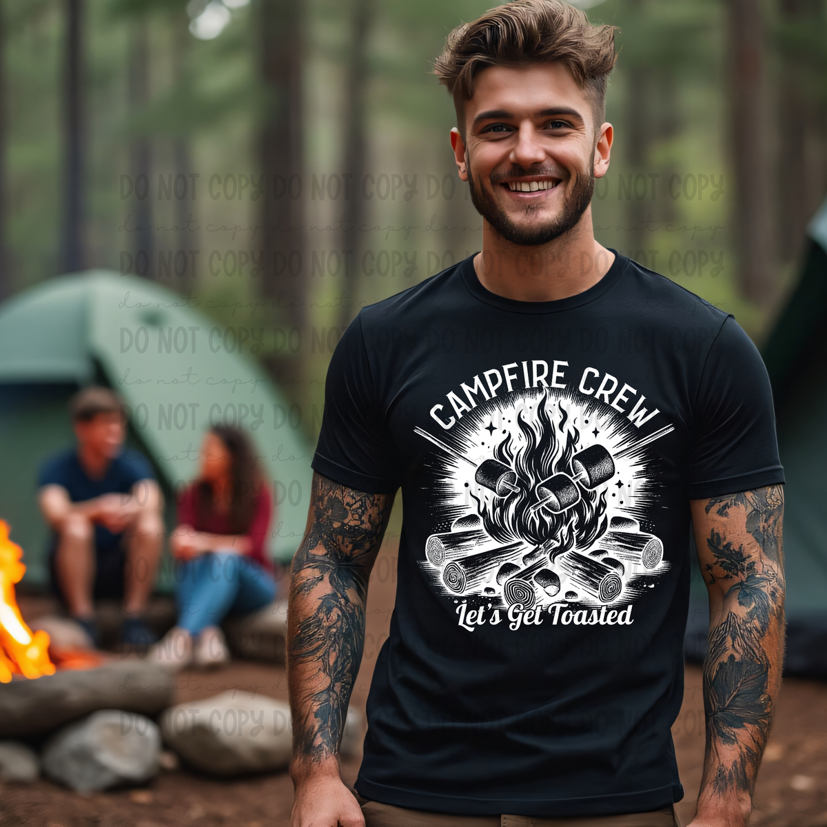 Campfire Crew Get Toasted WHITE INK- DTF Transfer – Krafty Korner Supplies