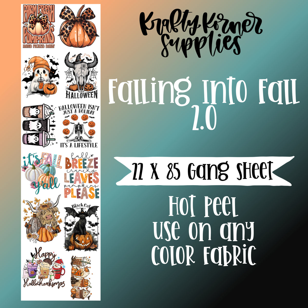 Falling into Fall 2.0 - DTF Transfer – Krafty Korner Supplies