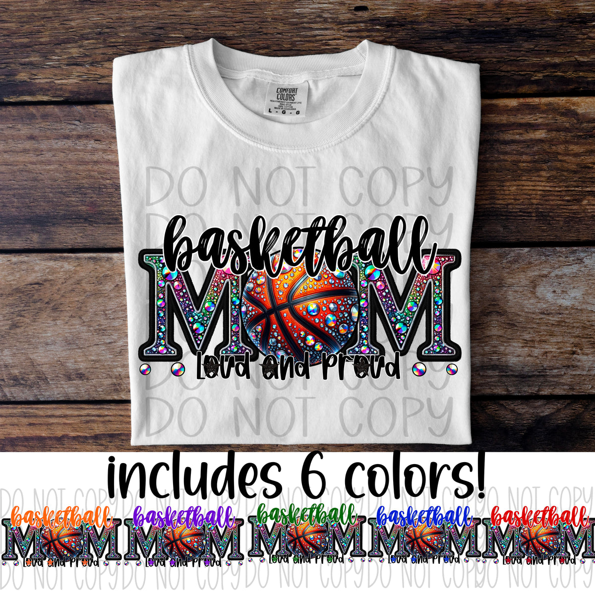 Basketball Mom Rhinestone - DTF Transfer – Krafty Korner Supplies