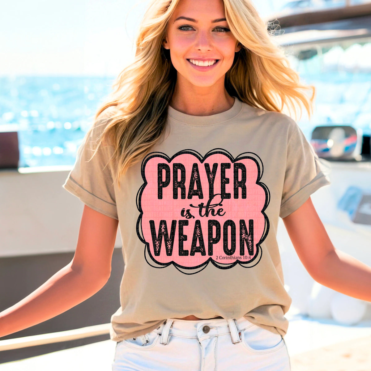 Prayer is the Weapon - DTF Transfer – Krafty Korner Supplies