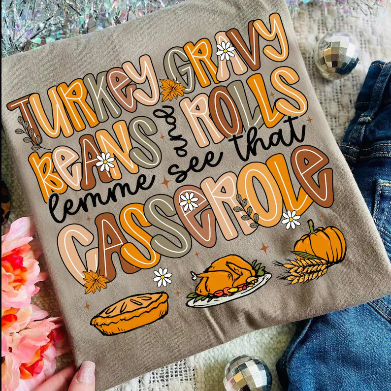 Preppy Thanksgiving Casserole - DTF – Krafty Korner Supplies