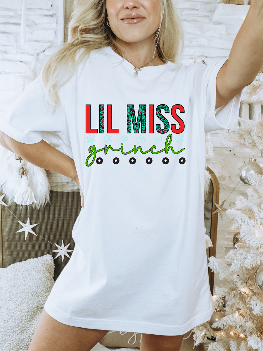 Lil Miss Grinch- DTF – Krafty Korner Supplies
