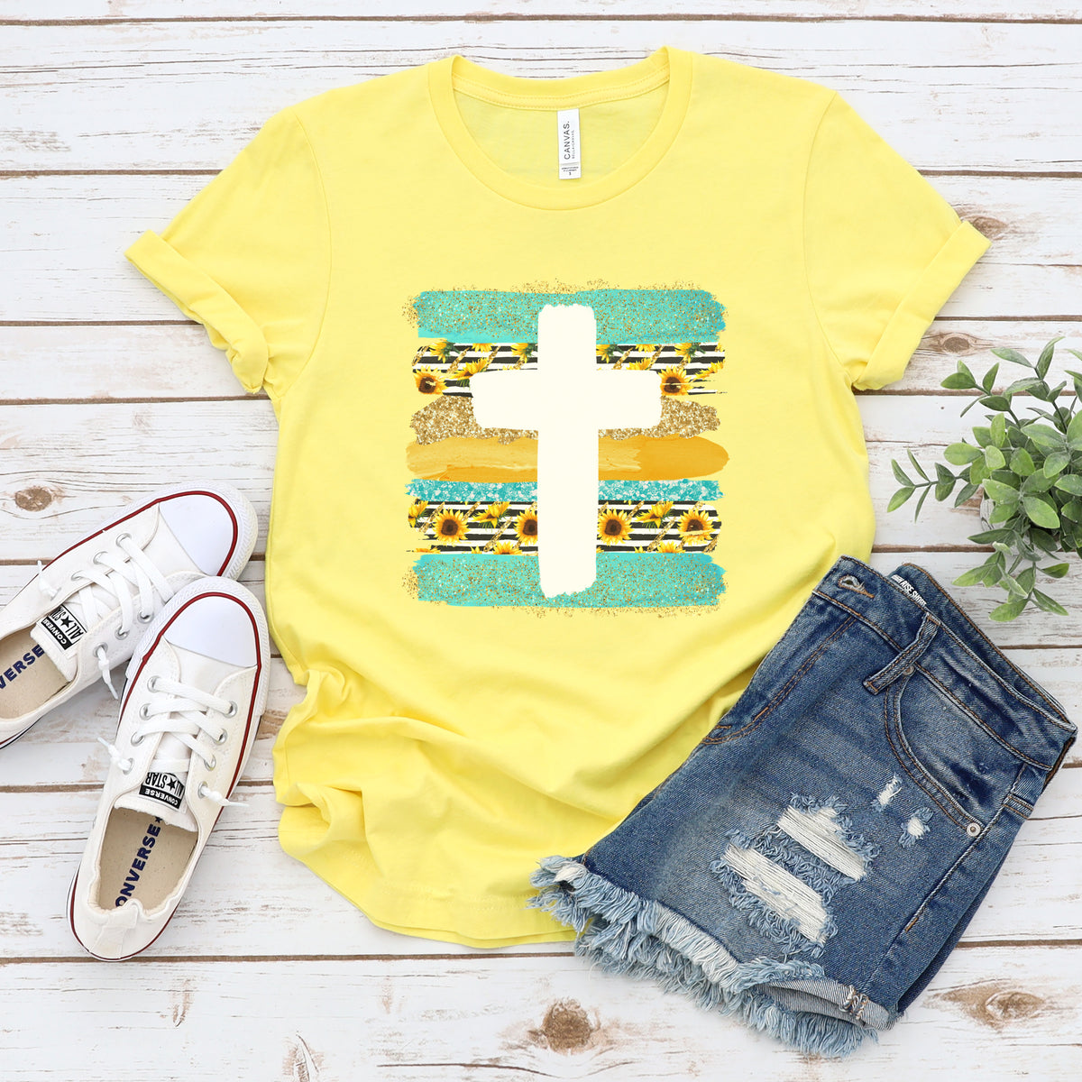 K16 Sunflower Cross - Screen Print Transfer – Krafty Korner Supplies