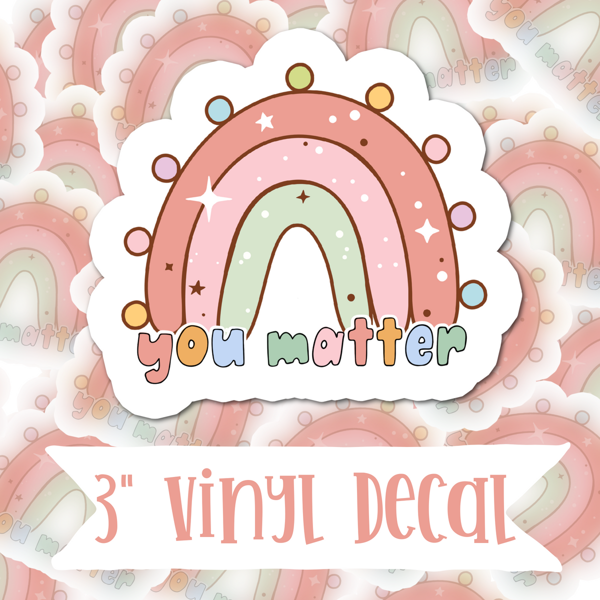 V1 You Matter - Vinyl Sticker Decal – Krafty Korner Supplies